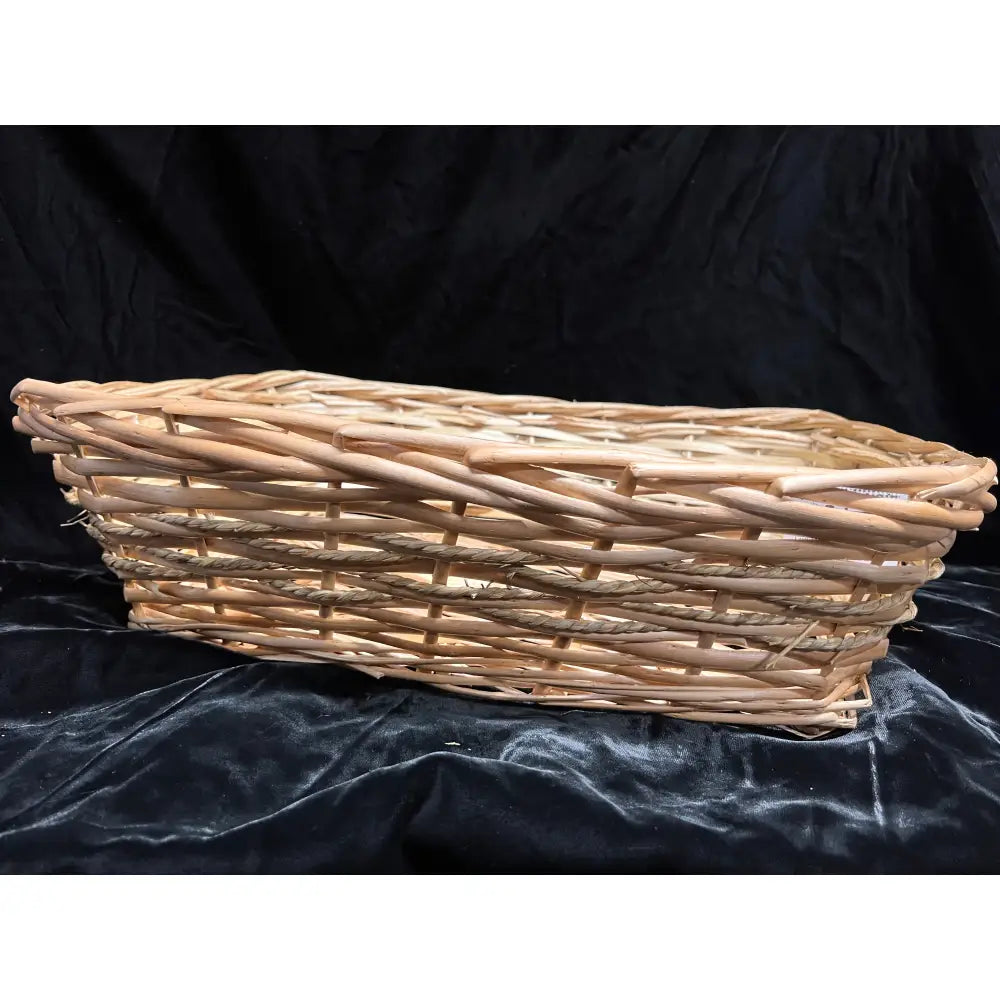 Willow & Rope Rectangular Tray Hamper Basket - Stewart and Gibson Ltd