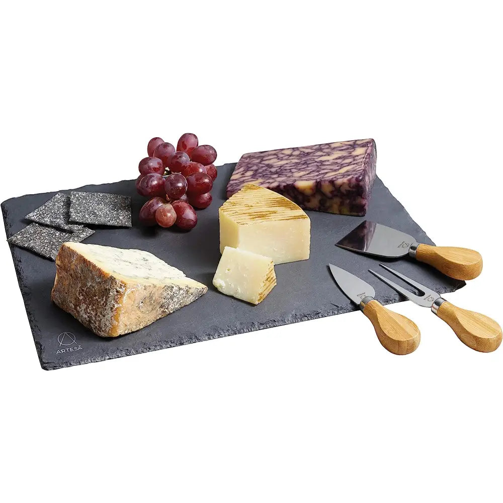 Artesa Cheese Platter Set Slate 35x25cm - Stewart and Gibson Ltd