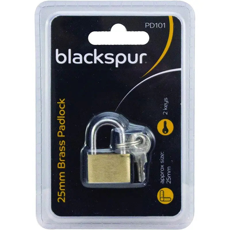 Blackspur 25mm Brass Luggage Padlock - Stewart and Gibson Ltd