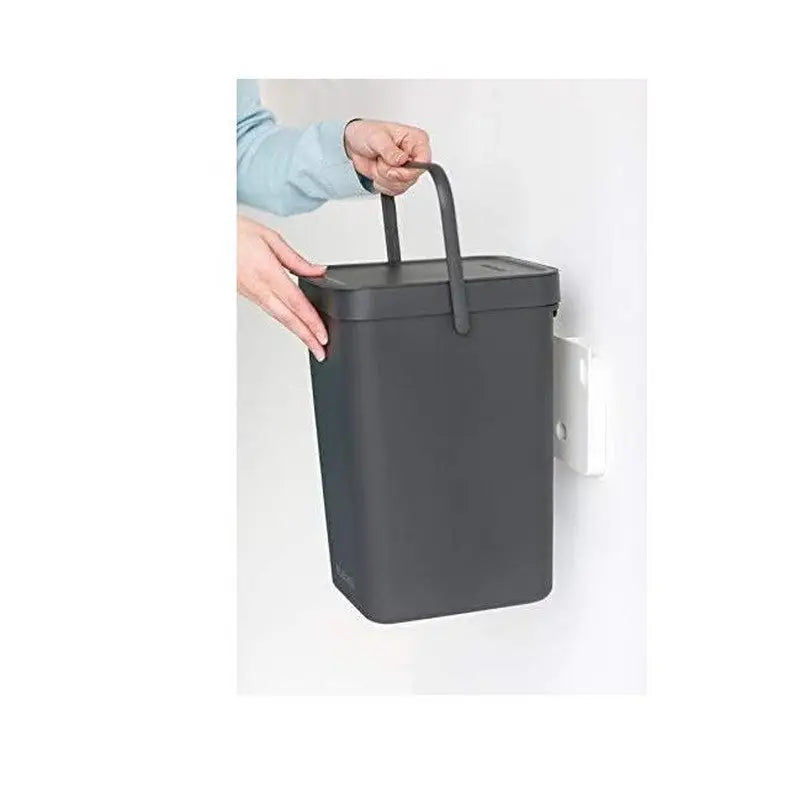 Brabantia Sort & Go Waste Bin 12l - Grey - Stewart and Gibson Ltd