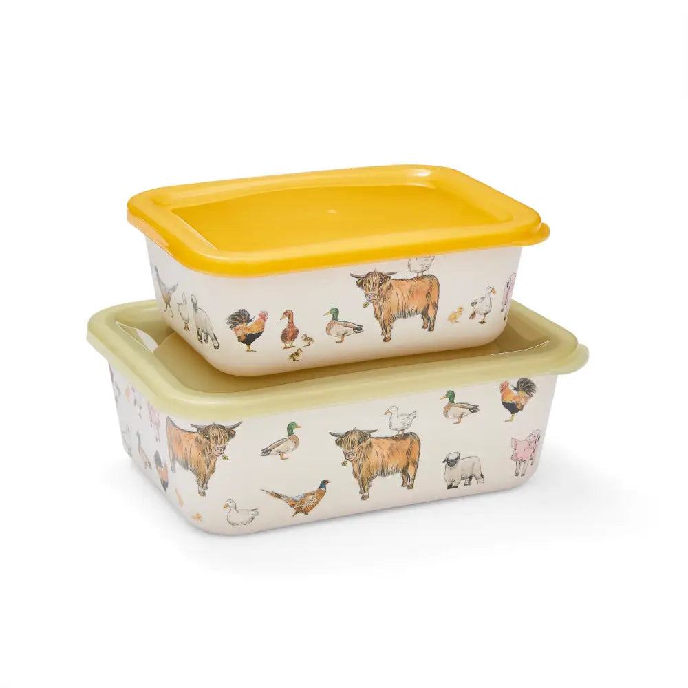 Buttercup Farm - Bamboo Mix Set 2 Storage Boxes - Stewart and Gibson Ltd