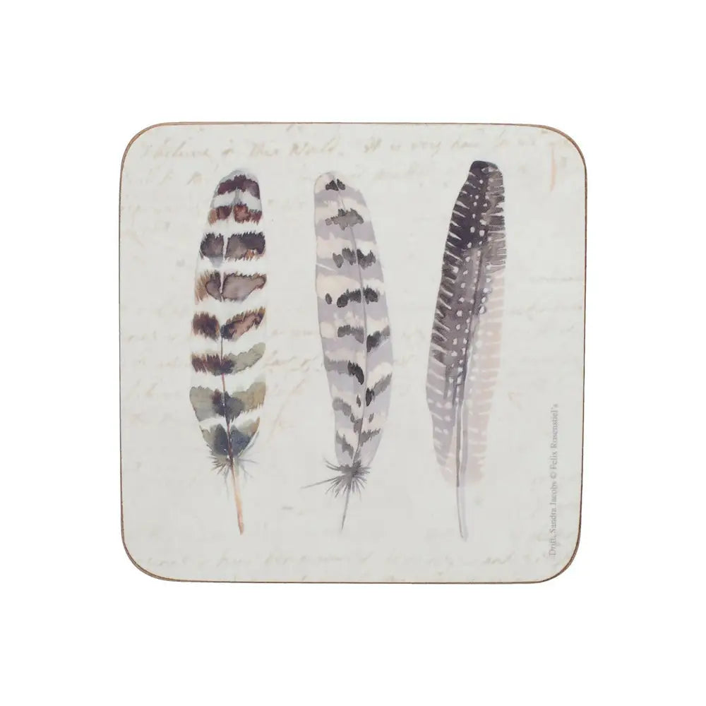 Creative Tops Feathers Pack of 6 Premium Coasters/placemats - Stewart ...