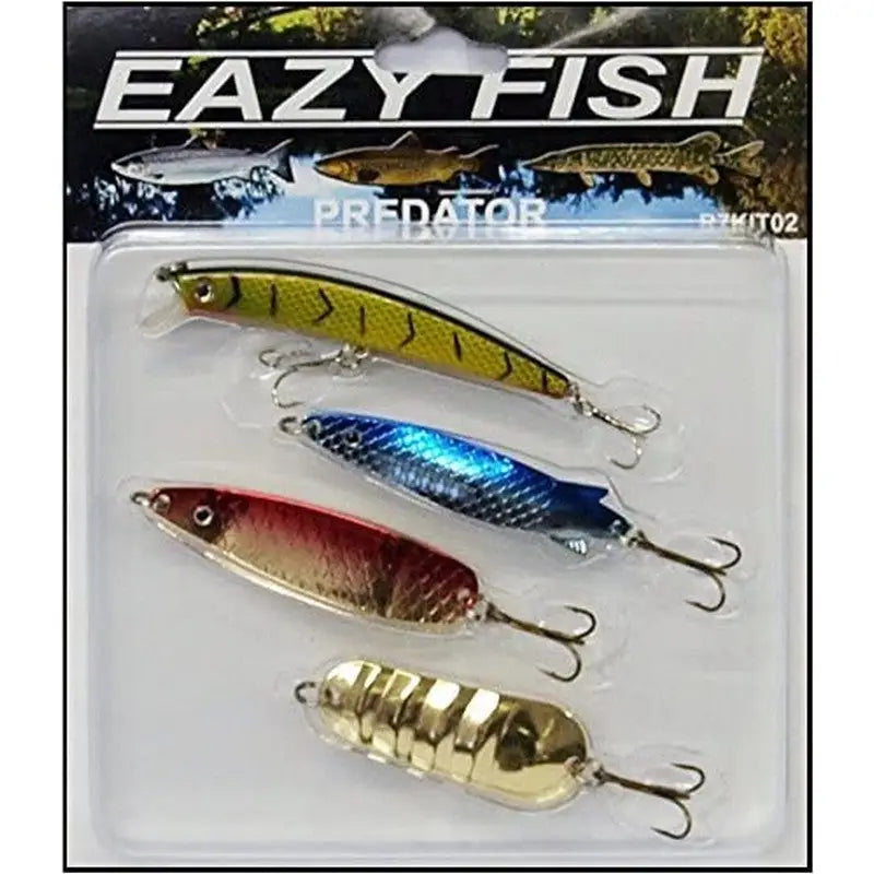 Dennett Eazy Fish Predator Lure Kit 4 Assorted Lures Stewart and Gibson Ltd