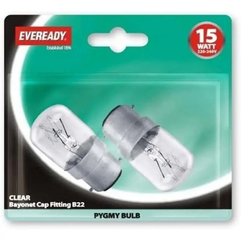 Eveready Appliance Pygmy Bc / B22 15w Warm White Bulb 2 Pack - Stewart ...
