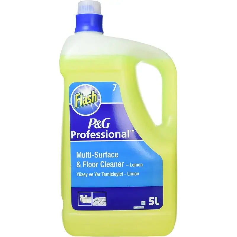 Flash P&g Professional Floor & Surface Cleaner Lemon - 5 Litre ...