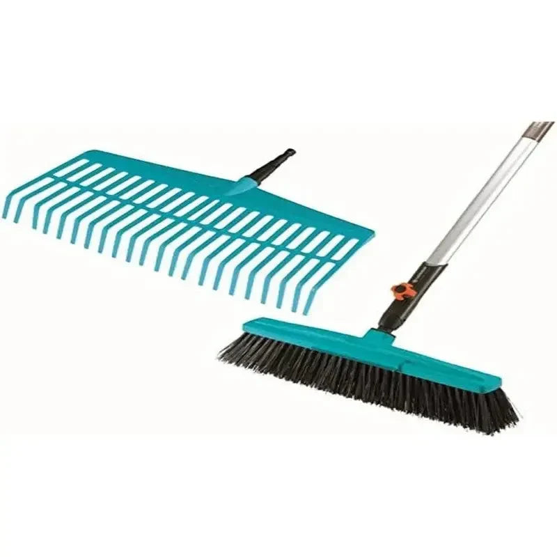 Gardena Combisystem Lawn Rake Broom & 130cm Handle Set - Stewart and ...