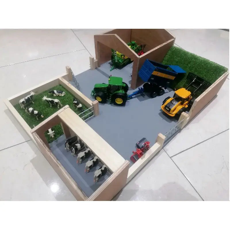 Gf Farm Large Farm Cattle Shed Field and Pit 1:32 Scale - 600 x 800mm ...