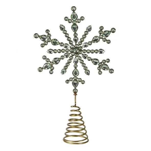 Green Rhinestone Tree Topper - Stewart and Gibson Ltd