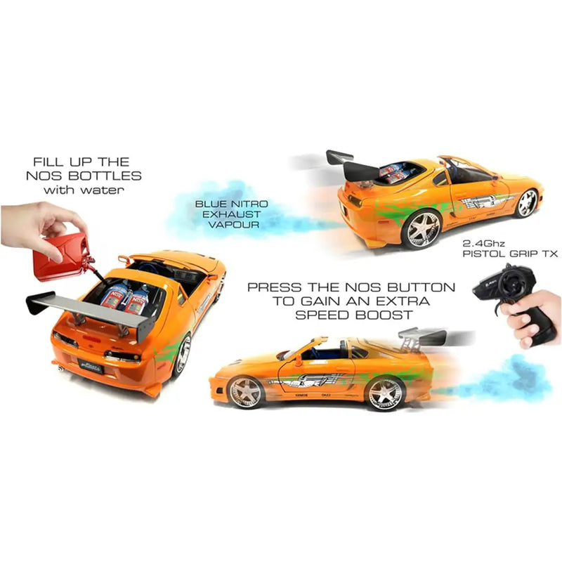 Jada Fast & Furious Rc Nitro Powered Vapor Toyota Supra Remote Control ...