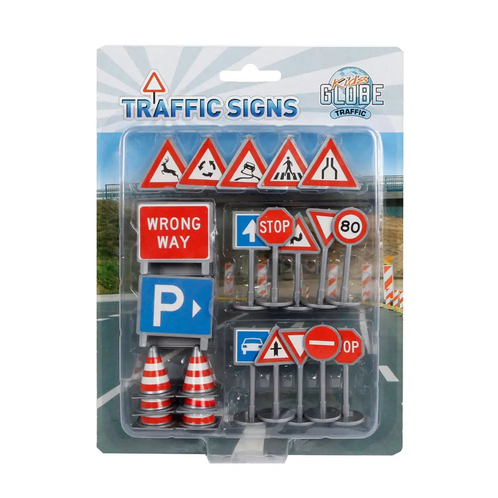 Kids Globe Traffic Signs Set - Stewart and Gibson Ltd