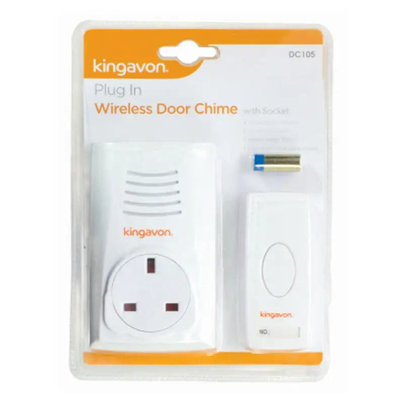 Kingavon Bb-dc105 Plug-in Wireless Door Chime with Socket - Stewart and ...
