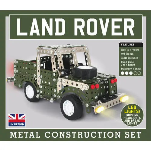 Land Rover with Led Lights Metal Construction Set (408 Pieces ...