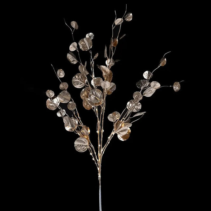 Lit Gold Leaves Branch - Stewart and Gibson Ltd