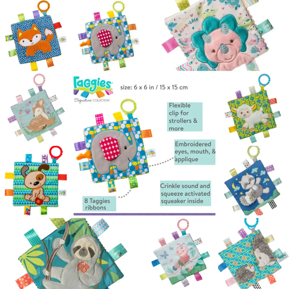 Mary Meyer Taggies Crinkle me 6x6’ - Assorted Designs - Stewart and ...