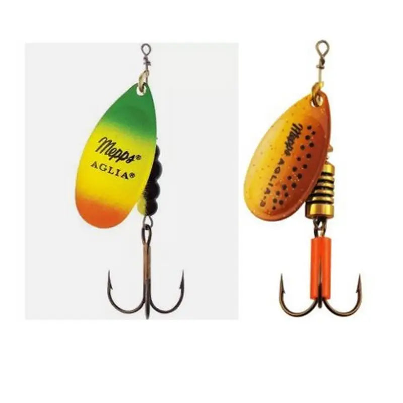 Mepps Aglia Fluo Fluorescence Active Spinners - Assorted Sizes and ...