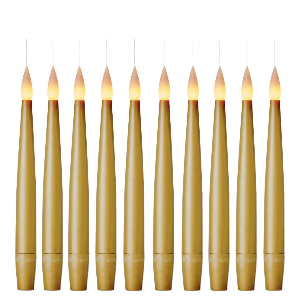 Premier Floating Candle Gold 10 Piece 15cm - Stewart and Gibson Ltd