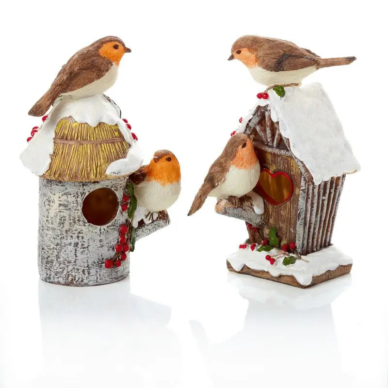 Premier Polyresin Robin on Bird House 20cm - 2 Asst. 1 Sent - Stewart ...