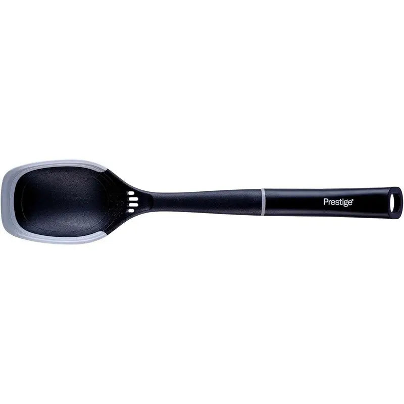 Prestige 2-in-1 Kitchen Tools Solid Spoon with Silicone Edge - Grey ...