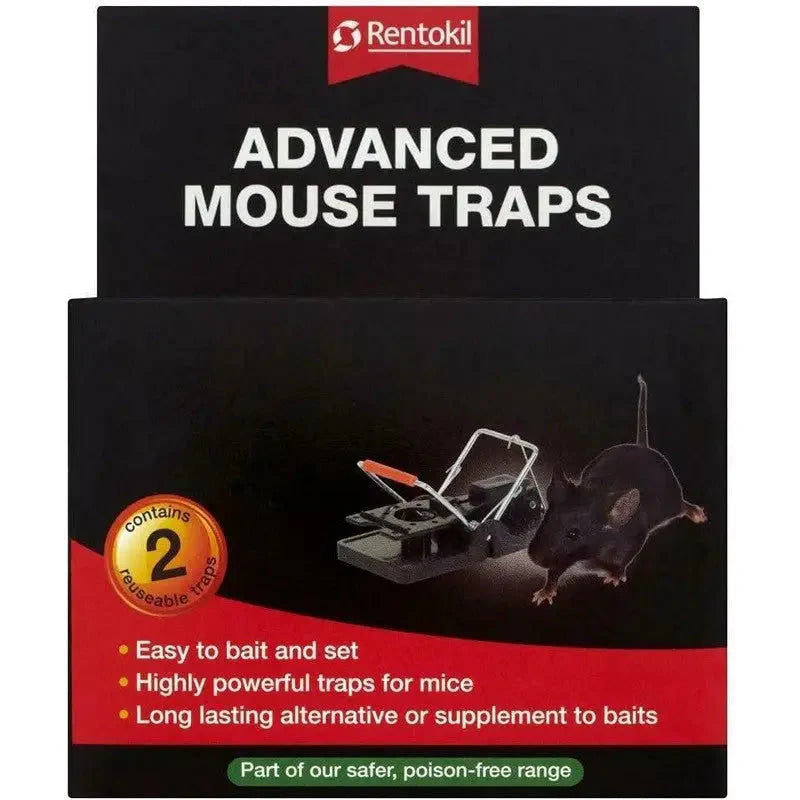 Rentokil Advanced Mouse Traps - 2 Pack - Stewart and Gibson Ltd