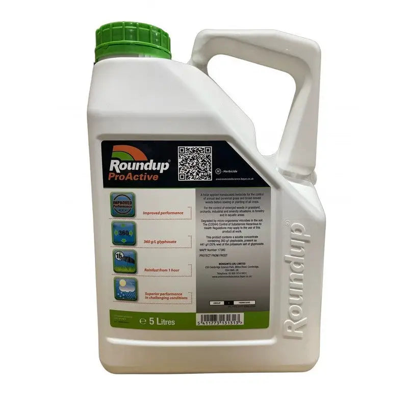 Roundup Proactive Herbicide Professional - 5 Litre - Stewart and Gibson Ltd
