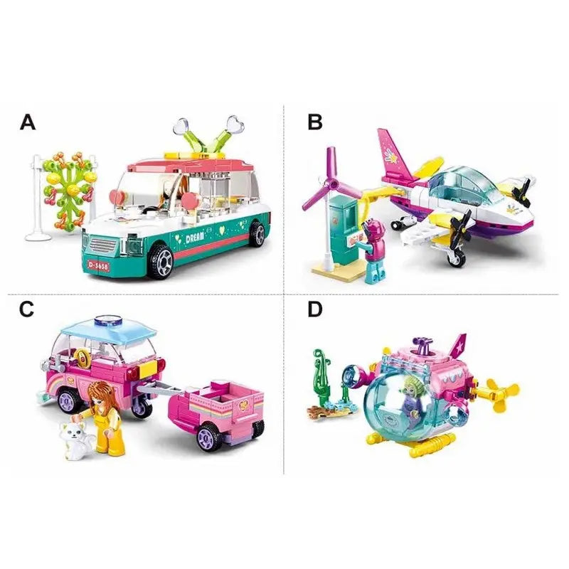 Sluban Girls Dream Vehicles Lego Set - 4 Assorted - 1 Sent - Stewart ...