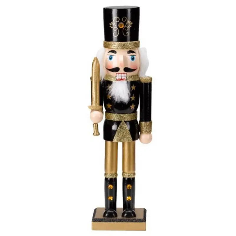 Three Kings Nutcracker Large Black & Gold - Assorted Designs - 30cm ...