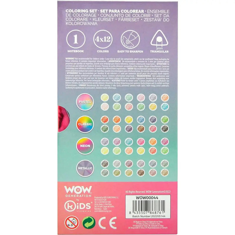 Wow Generation 48pce Colouring Pencils with Notebook - Assorted Models ...